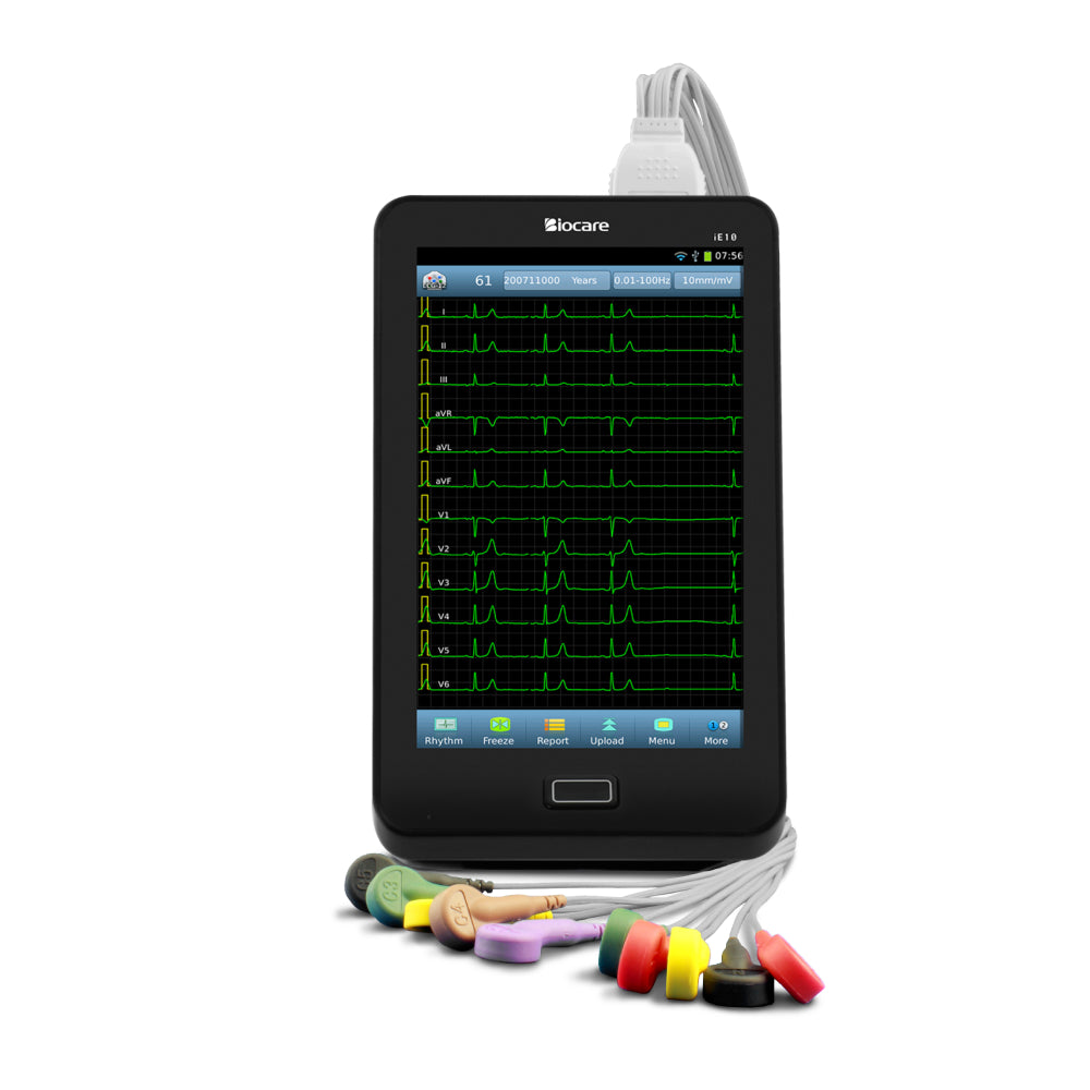 Touchscreen Interpretive 12-Lead EKG Machine for Rapid ECG Diagnosis ...