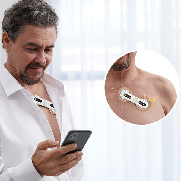 Disposable Electrode Patches for ECG Recorder with Screen (60 Pcs) – Wellue