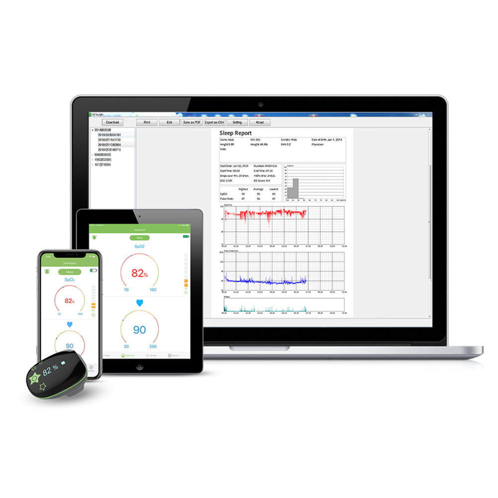 Wellue KidsO2 Children Blood Oxygen Monitor. Audio Alarm in APP ...
