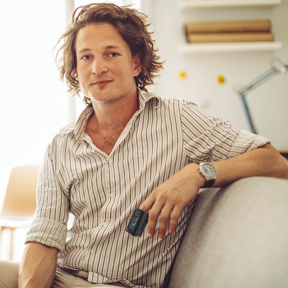 Wellue Bluetooth Wireless Fingertip Pulse Oximeter. iOS & Android APP ...