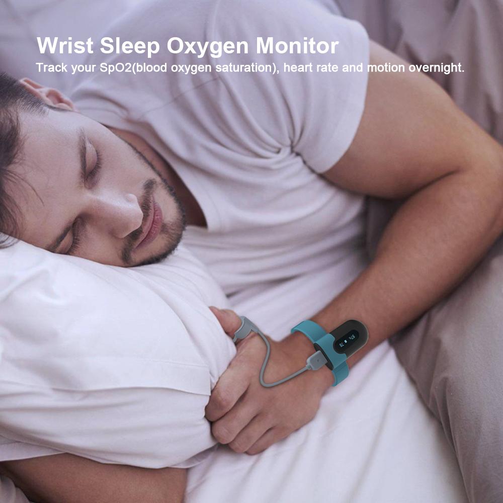 Wellue SleepU Continuous Wrist Oxygen Monitor. Free APP&PC.Track O2 ...